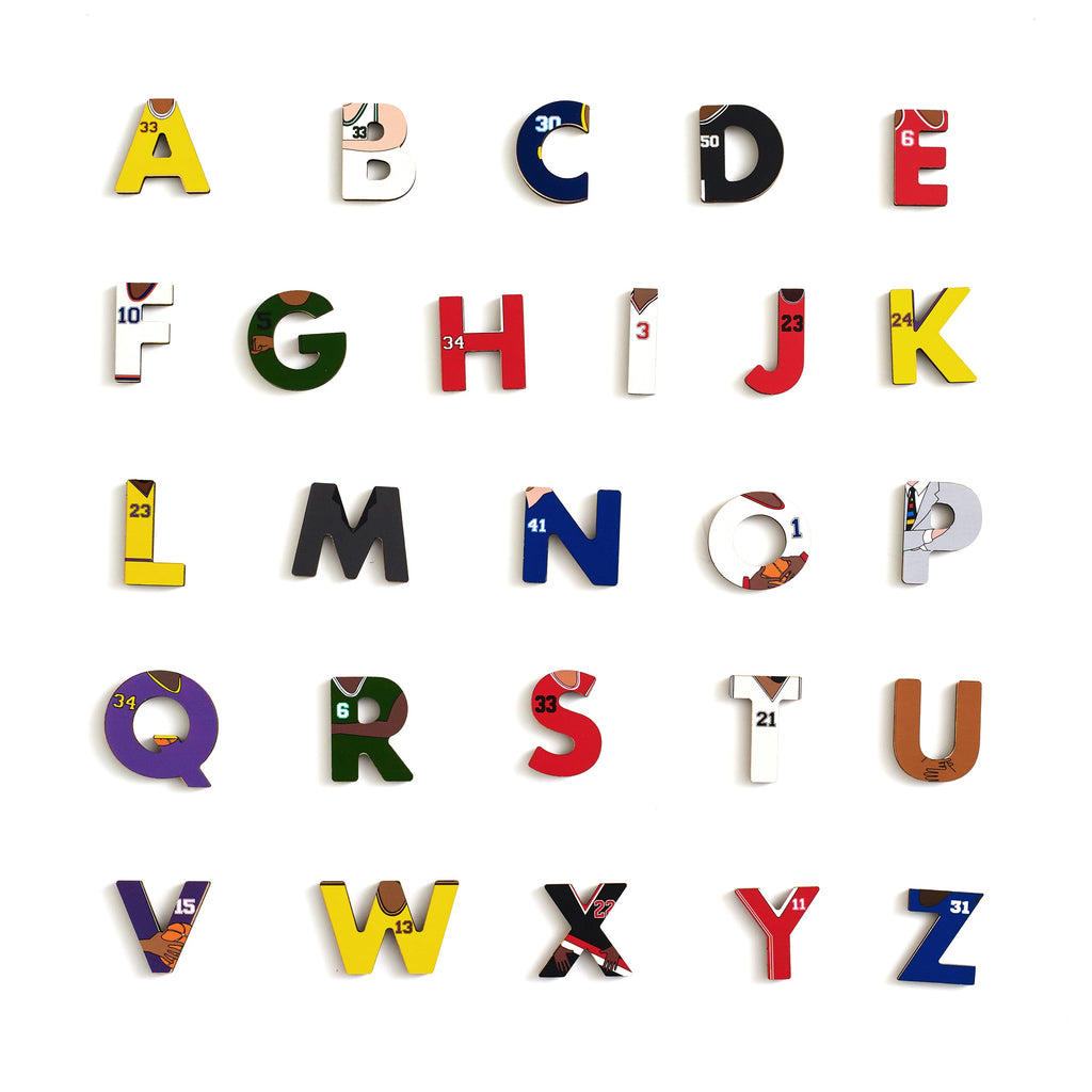 Basketball Legends Wooden Alphabet Puzzle – Alphabet Legends Australia