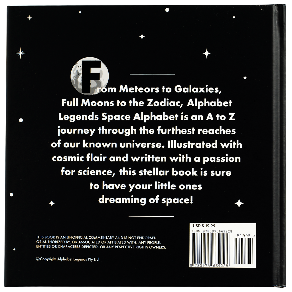 Space Alphabet Book – Alphabet Legends Australia