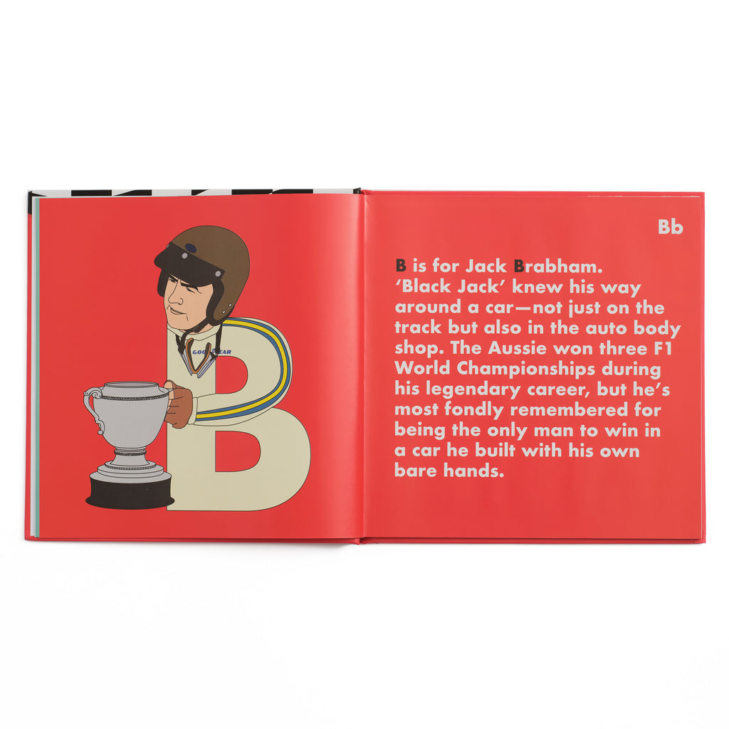 F1 Legends Alphabet Book | Formula 1 ABC book – Alphabet Legends Australia