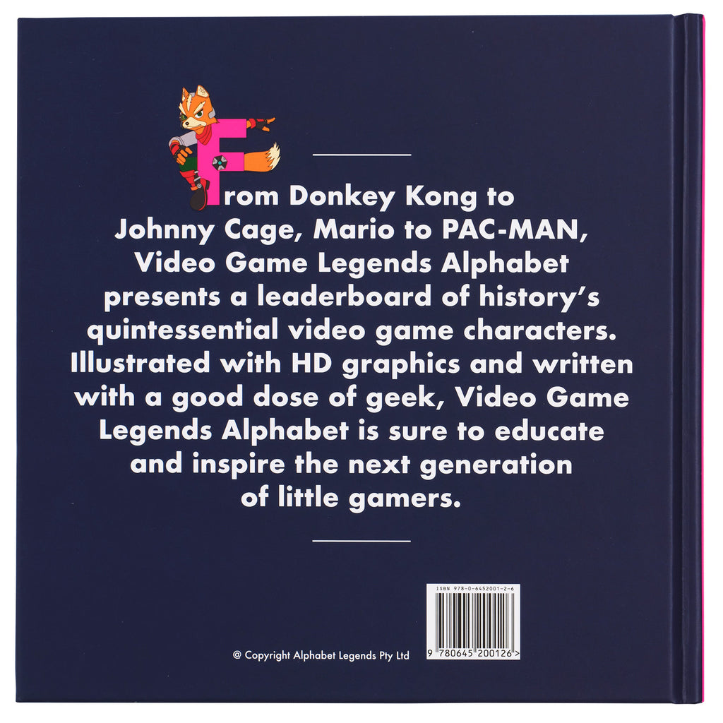 Video Game Legends Alphabet Book – Alphabet Legends Australia